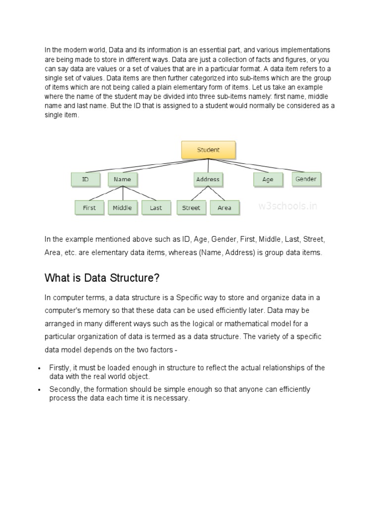 Data Structure Notes Pdf Data Type Queue Abstract Data Type