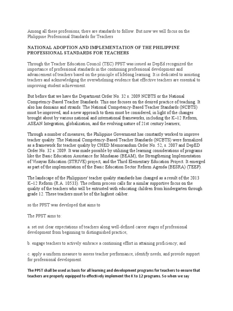 TTP Report Script | Download Free PDF | Teachers | Learning