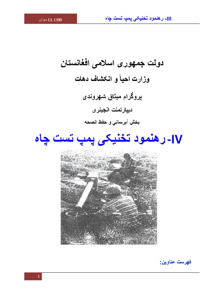 12.3.well Pump Test Guideline | PDF