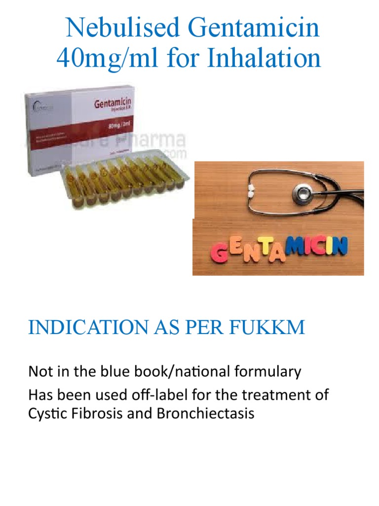 Nebulised Gentamicin | PDF