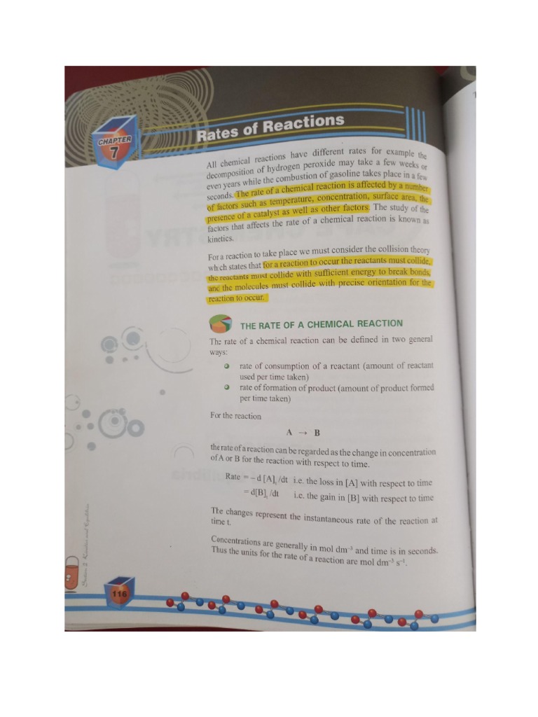 Rates of Reaction | PDF
