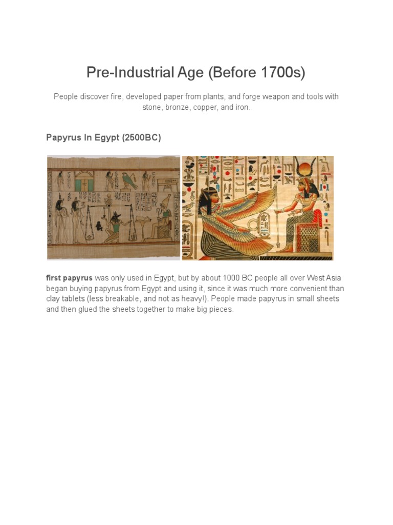 Pre-Industrial Age (Before 1700s) | PDF | Codex | Cuneiform