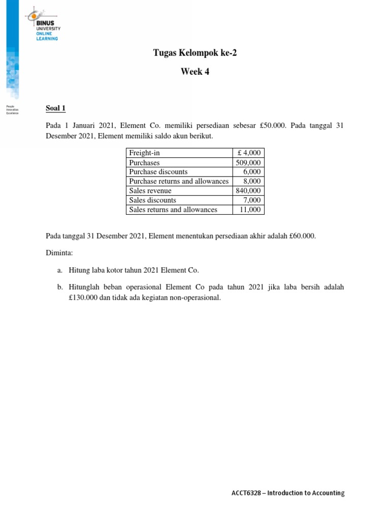 TK2 - Introduction To Accounting | PDF