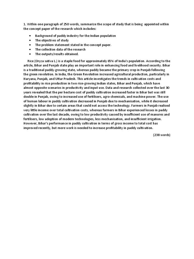 Concept Paper AGR553 iSAAC | Download Free PDF | Agriculture | Paddy Field