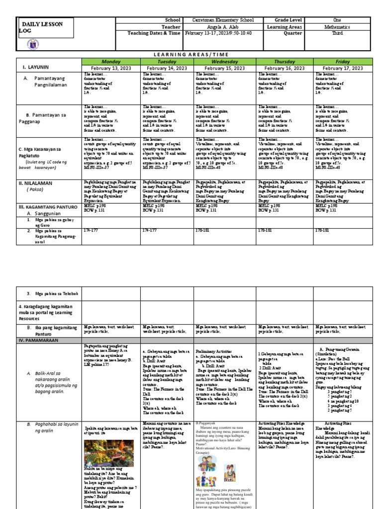 Math w1 q3 | PDF | Learning | Mathematical Concepts