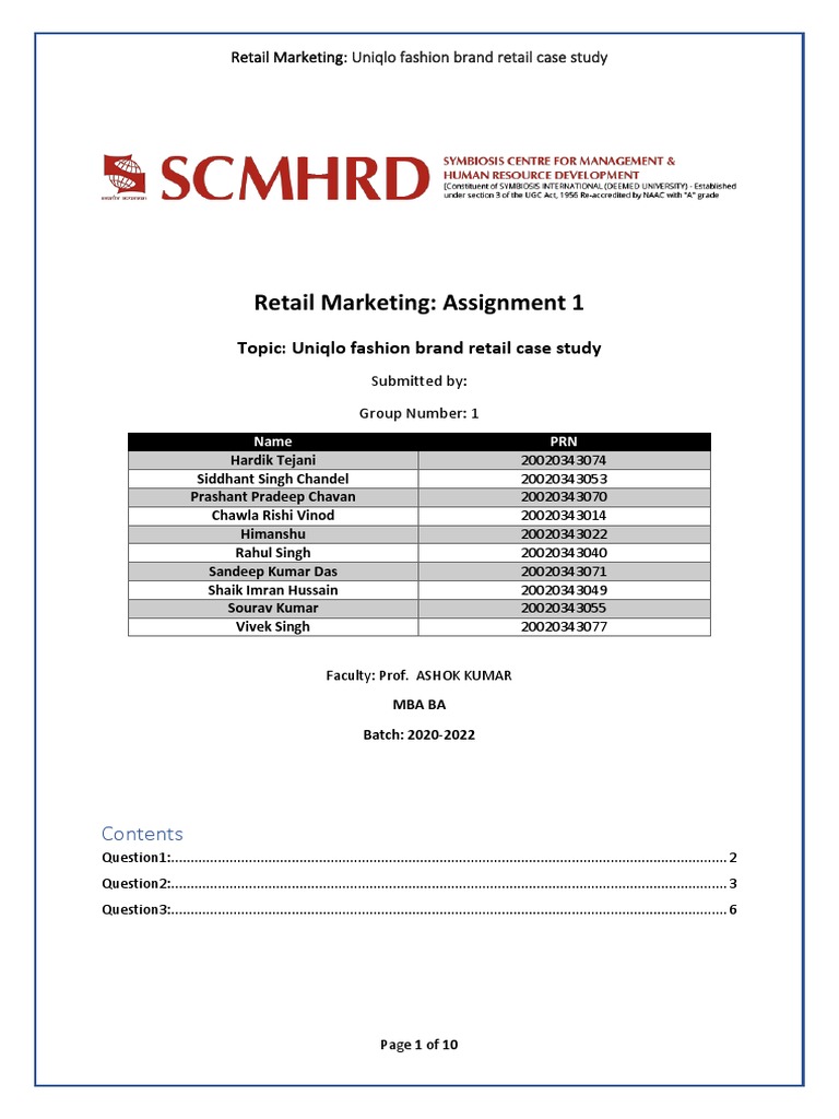 Group1 RM1 | PDF | Retail | Brand
