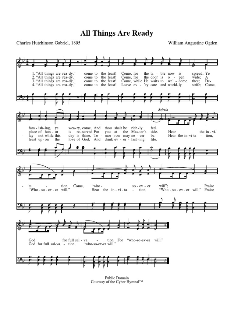 All Things Are Ready | PDF