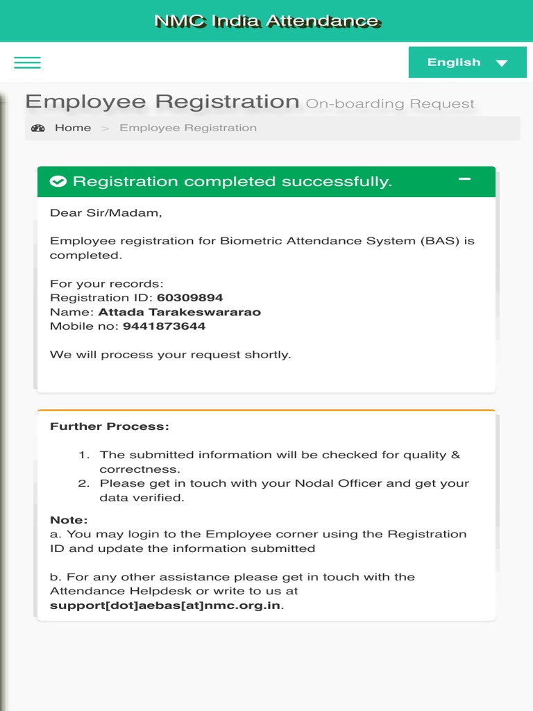 NMC India Attendance Dashboard | PDF