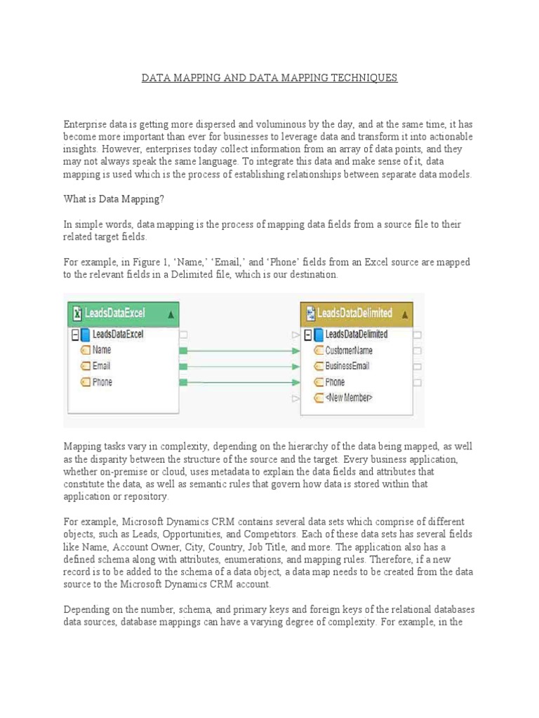 Lesson4 - DATA MAPPING | Download Free PDF | Databases | Data Warehouse
