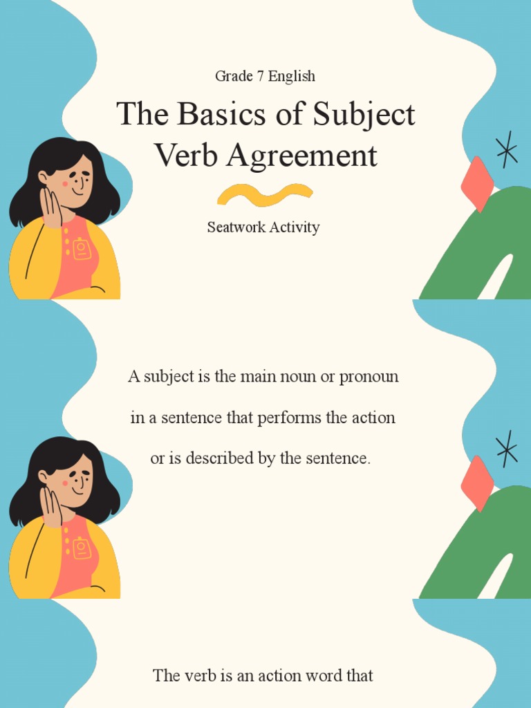SUBJECT-VERB AGREEMENT All Rules With Activities | PDF | Grammatical ...