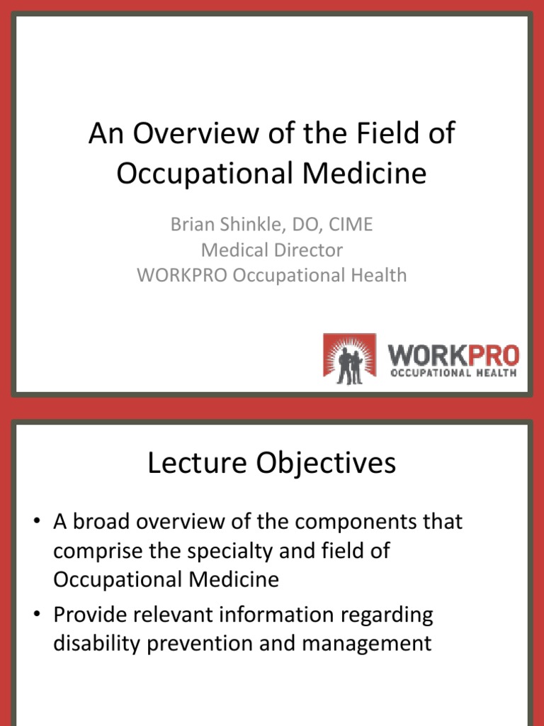 Occupational Medicine Overview | PDF | Medicine | Physical Examination
