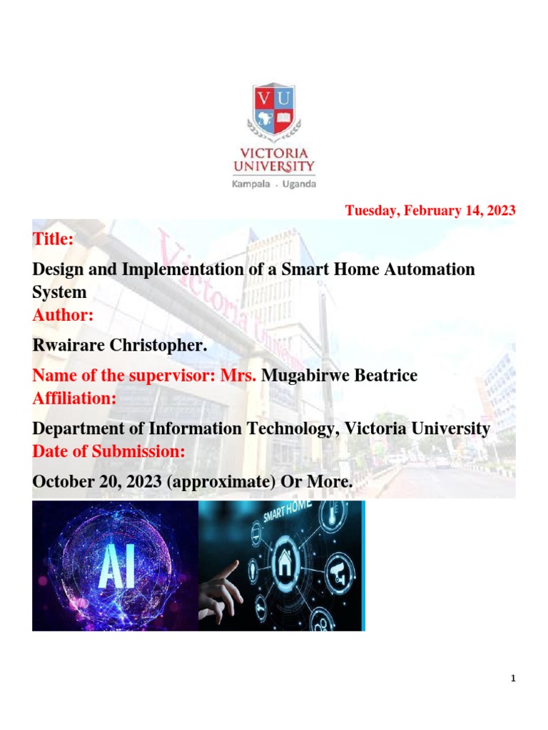 Project Documentation | PDF | Home Automation | Internet Of Things