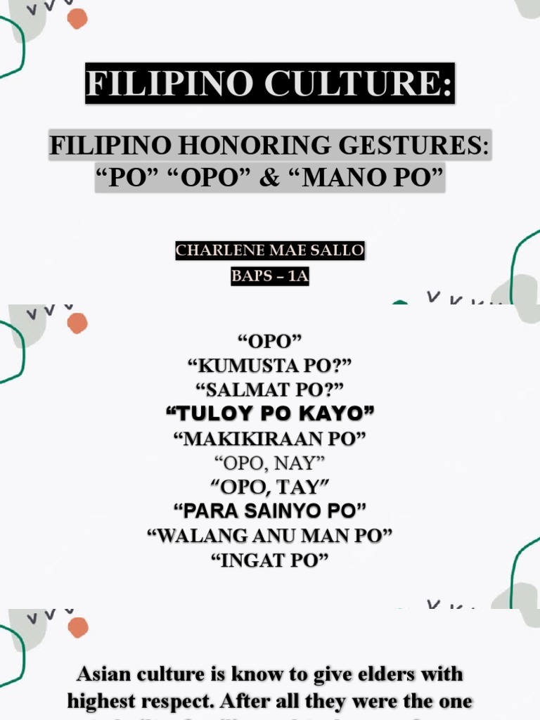 Honoring Elders Through Cultural Practices: A Look at Filipino Gestures ...