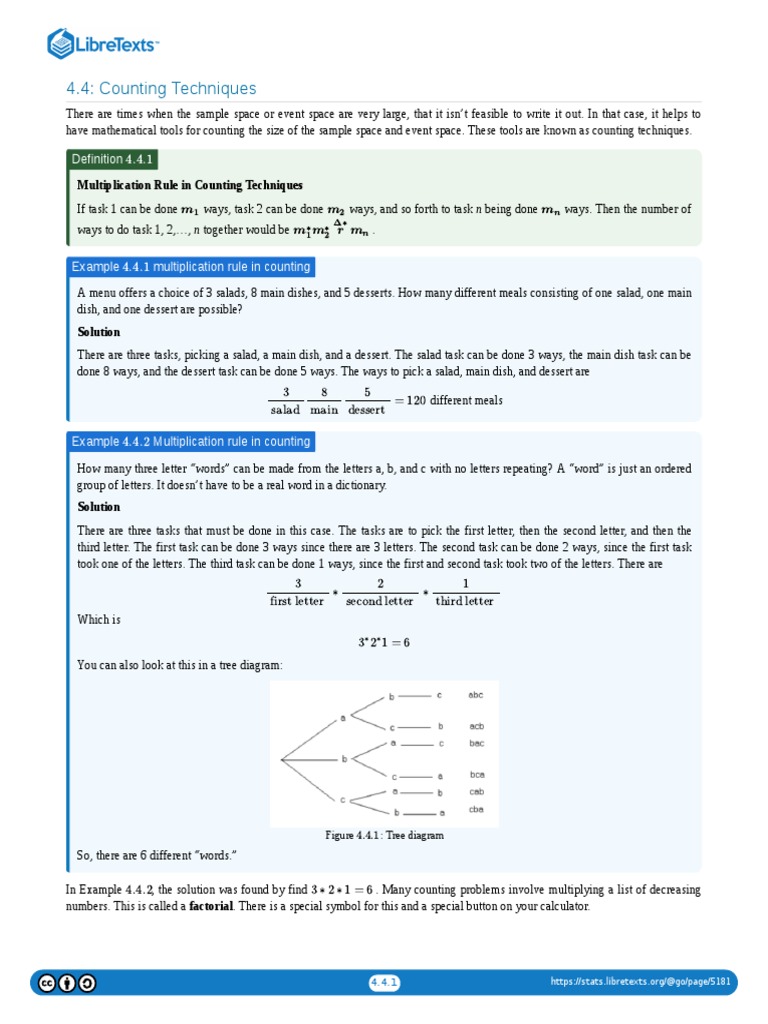 Counting-Techniques 1 | PDF | Mathematics