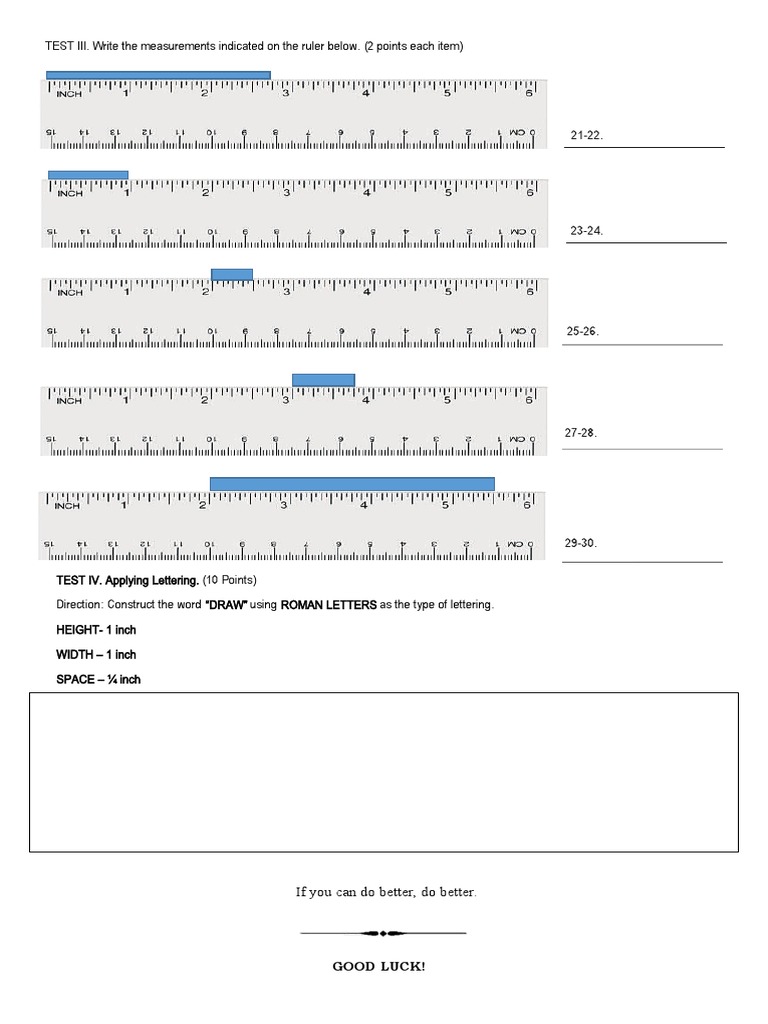 Techincal Drawing 7 1st Quarter Examination | PDF | Drawing | Technical ...