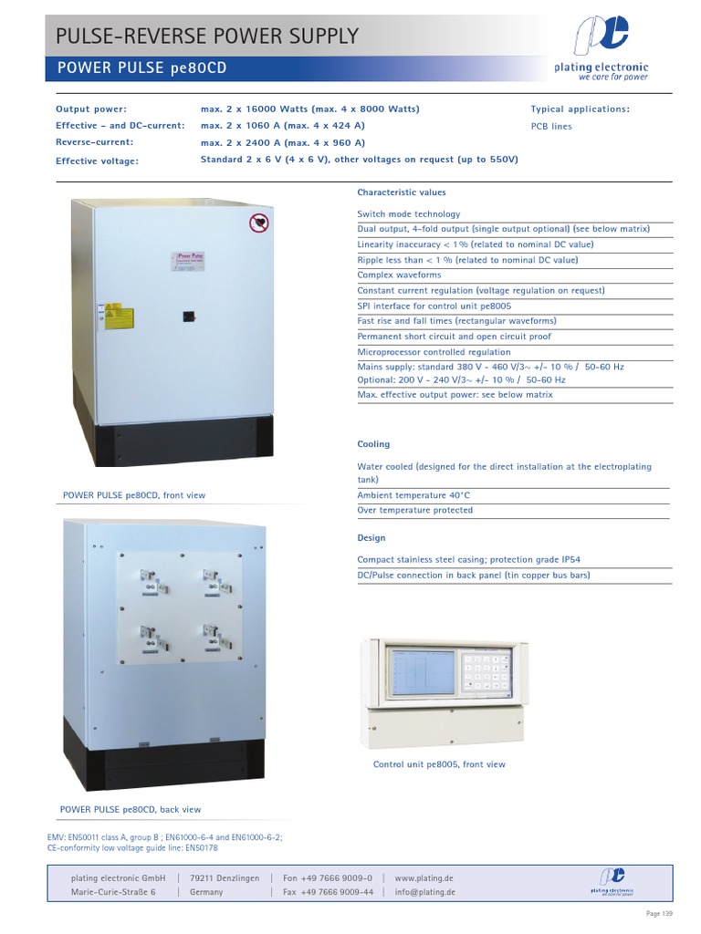 Pulse-Reverse Power Supply | PDF | Direct Current | Power (Physics)