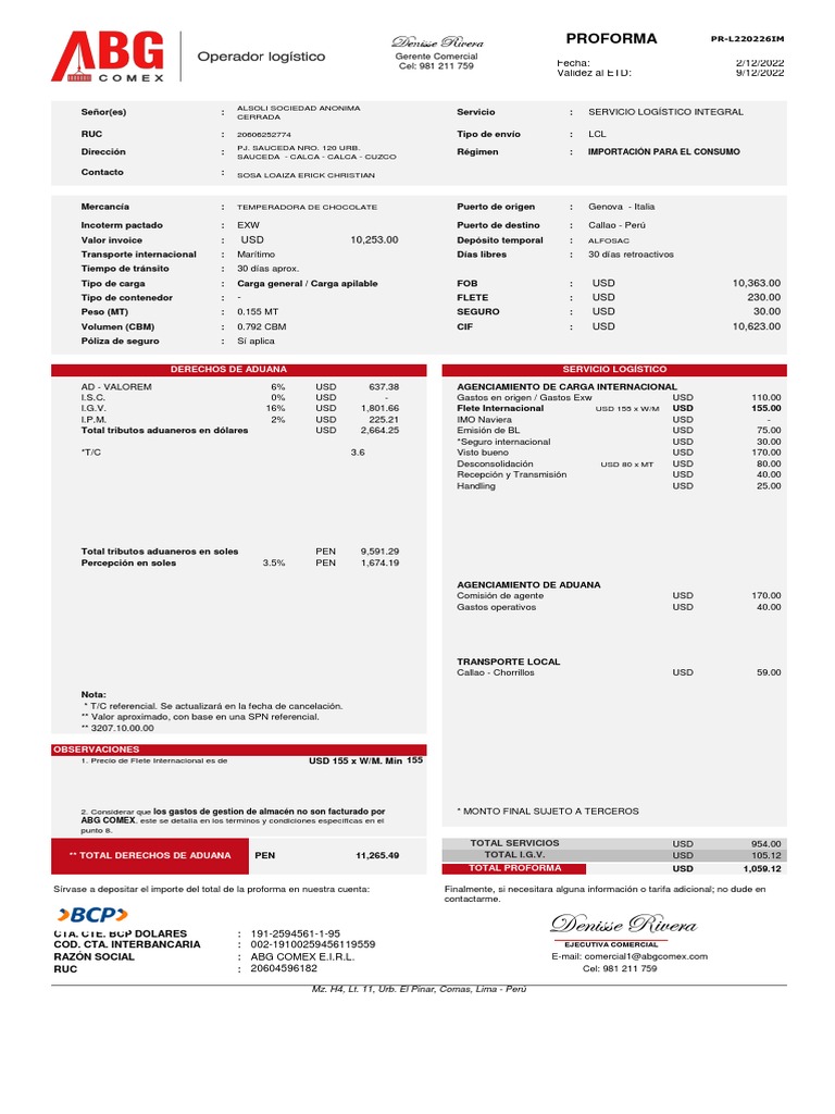 Pr-L220226im Sli-Lcl Temperadora de Chocolate Alsoli Sociedad Anonima ...