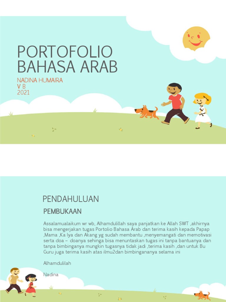 Portofolio Bahasa Arab 2 | PDF