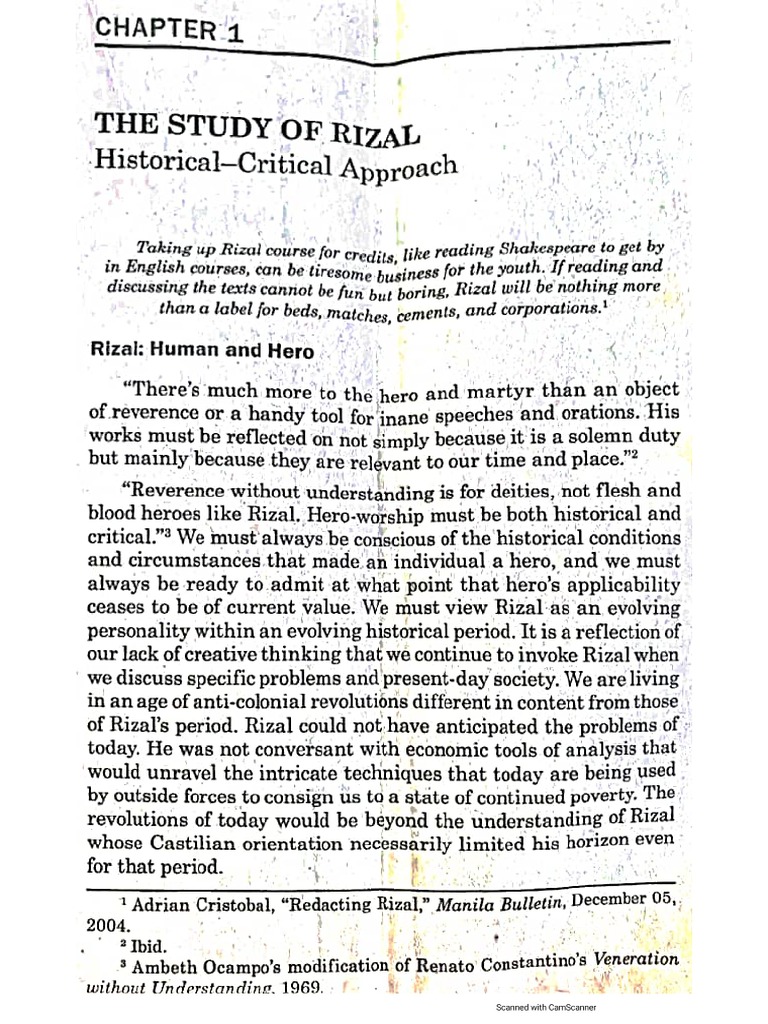 Rizal Chap.-1 | PDF