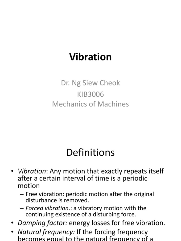 Vibration Question | PDF | Damping | Oscillation