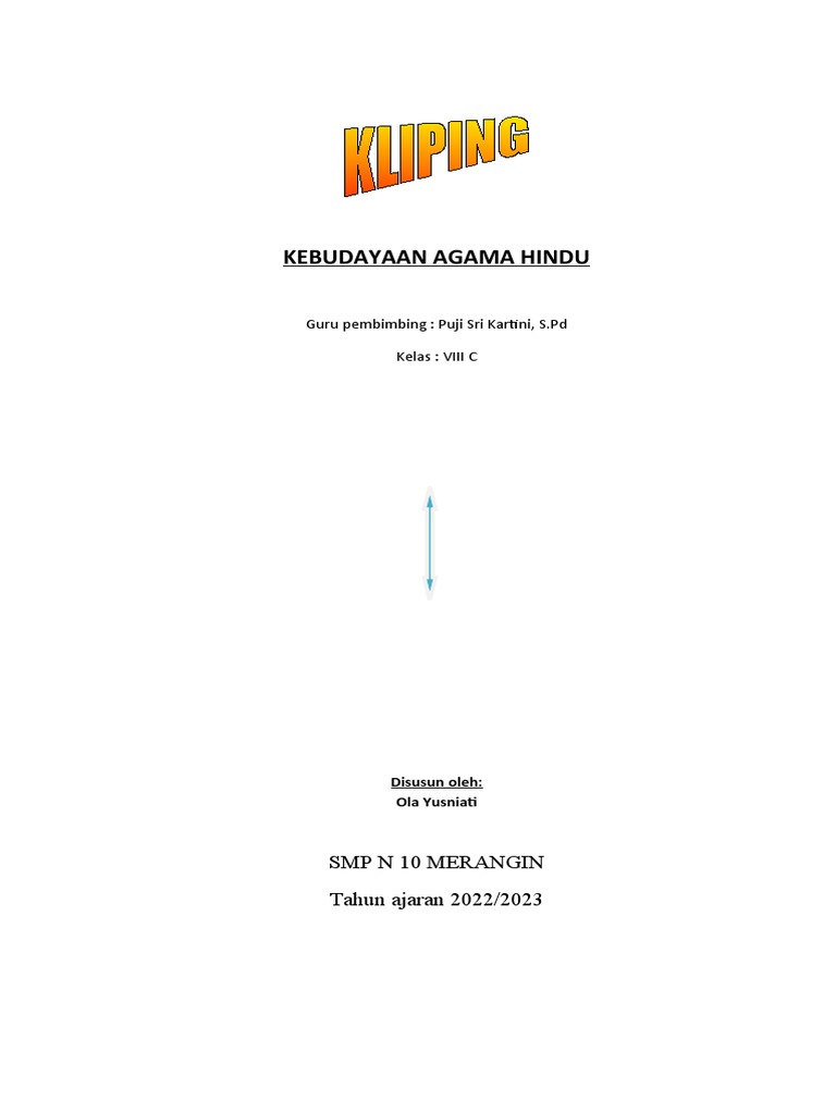 Kliping Budaya Agama Hindu | PDF | Agama & Spiritualitas