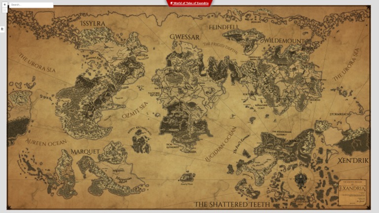Map of Exandria in Tales of Exandria - World Anvil | PDF