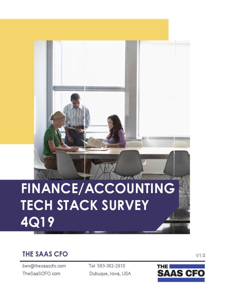 The SaaS CFO Finance-Accounting Tech Stack Survey v1.0 | PDF | Quick ...