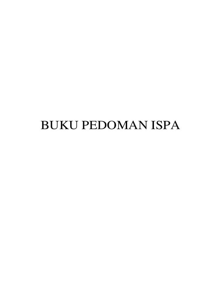 Buku Pedoman Ispa 1 | PDF