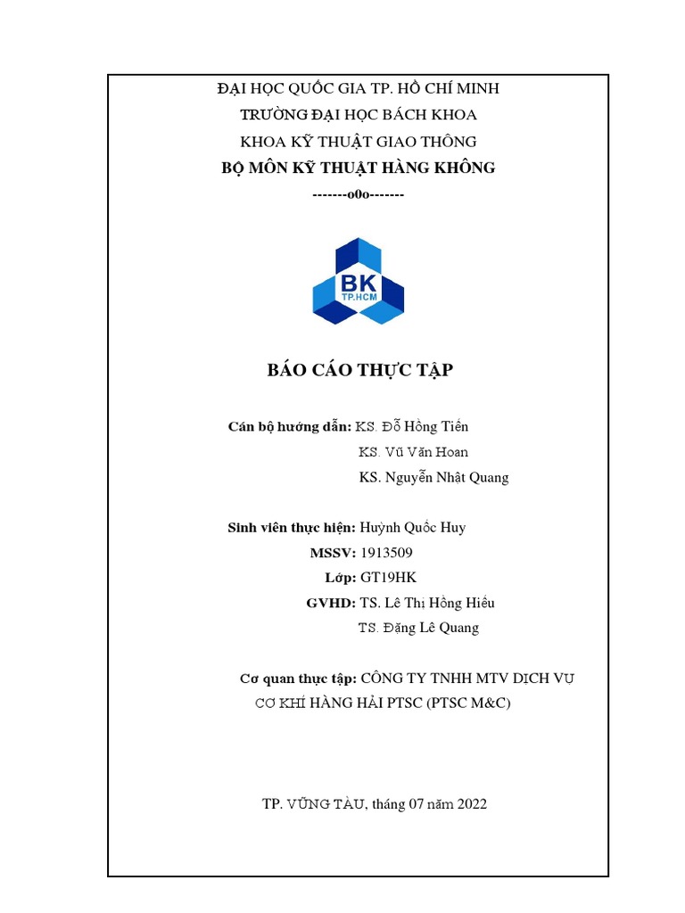 BCTT Huỳnh Quốc Huy 1913509 | PDF