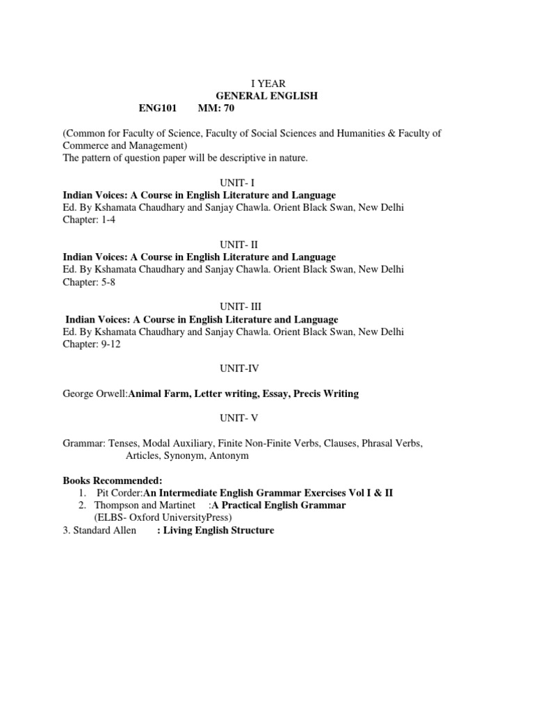 BA 1st Year English Question Paper Guide | PDF | Poetry | English Language