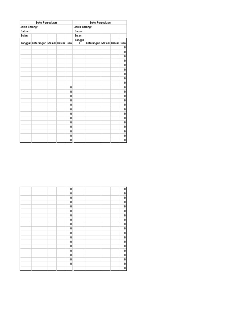 Buku Persediaan | PDF