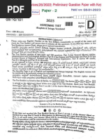 APPSC Group 2 Prelims Paper 2024 | PDF