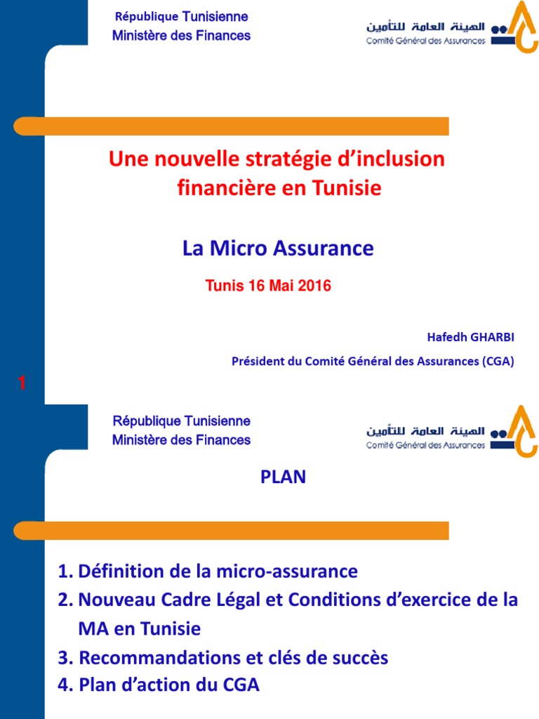 Intervention CGA - Micro Assurance | PDF | Assurance | Risque