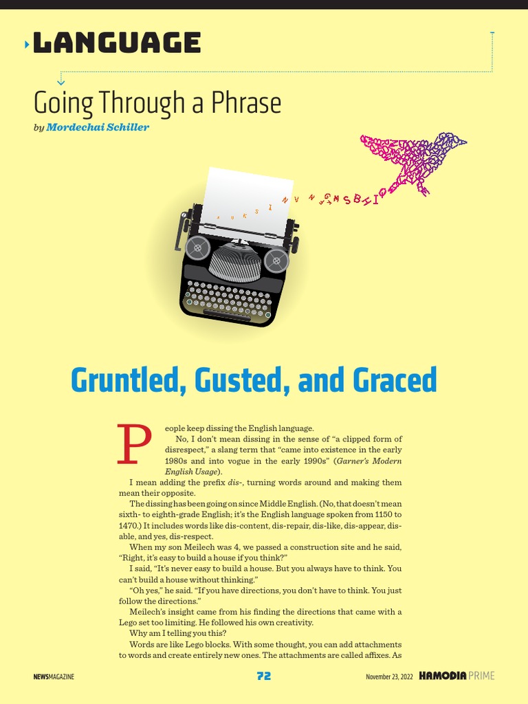 Language Column - Gruntled | PDF | English Language | Word
