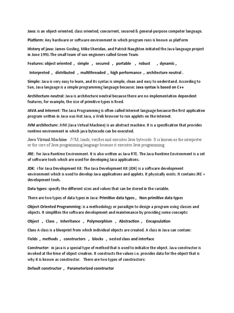 Java | Descargar gratis PDF | Java (Programming Language) | Method ... Java | Descargar gratis PDF | Java (Programming Language) | Method ...