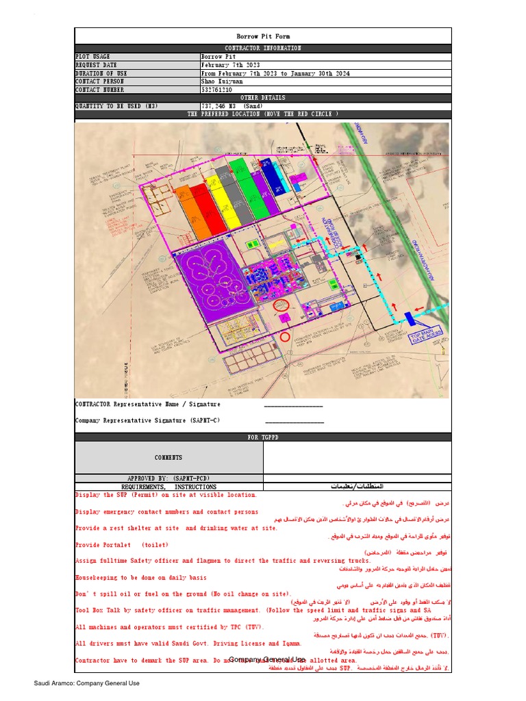 Borrow Pit Form | PDF