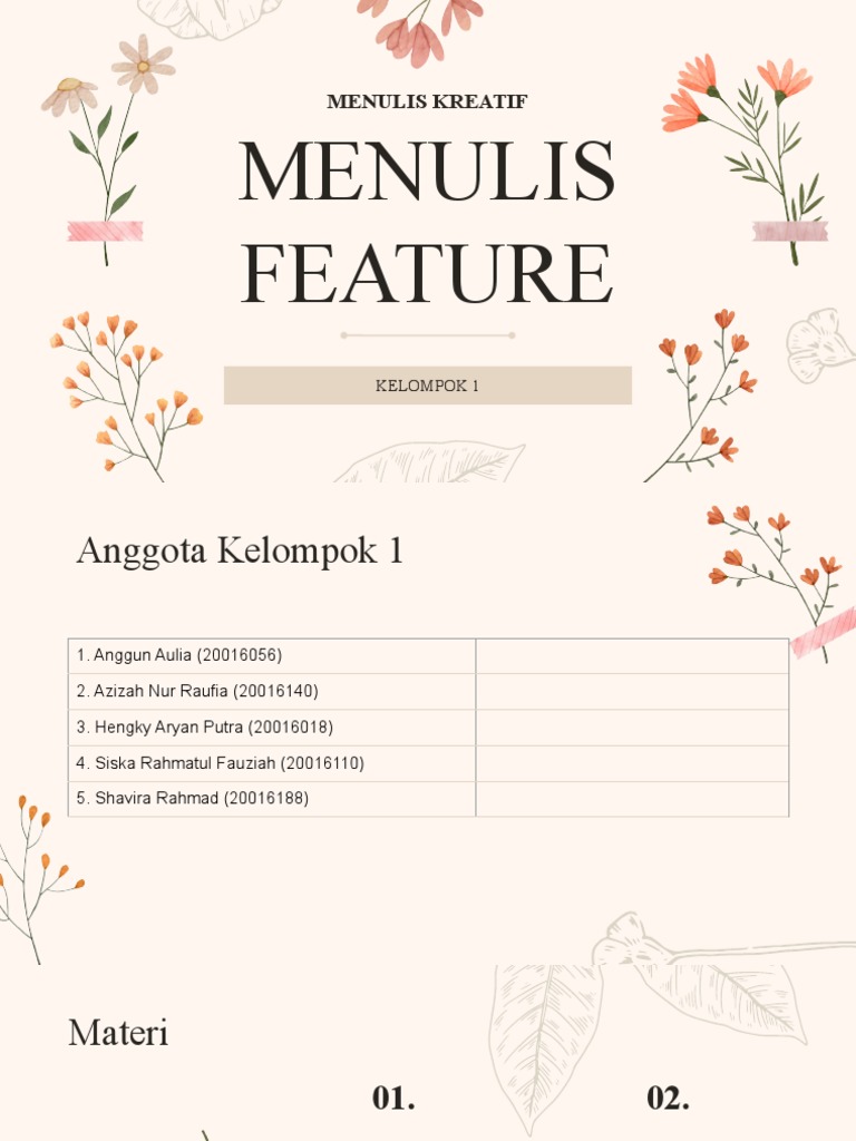 Panduan Menulis Feature Kreatif | PDF
