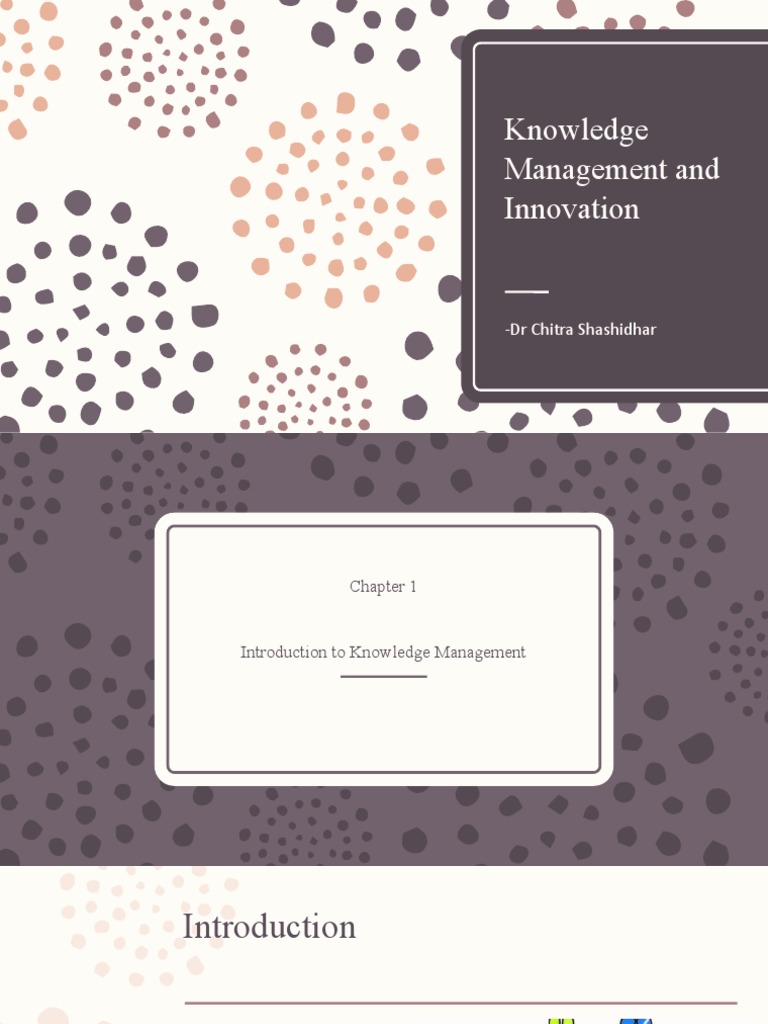 Chapter 1 - Knowledge Managment and Innovation | PDF | Knowledge Management | Knowledge