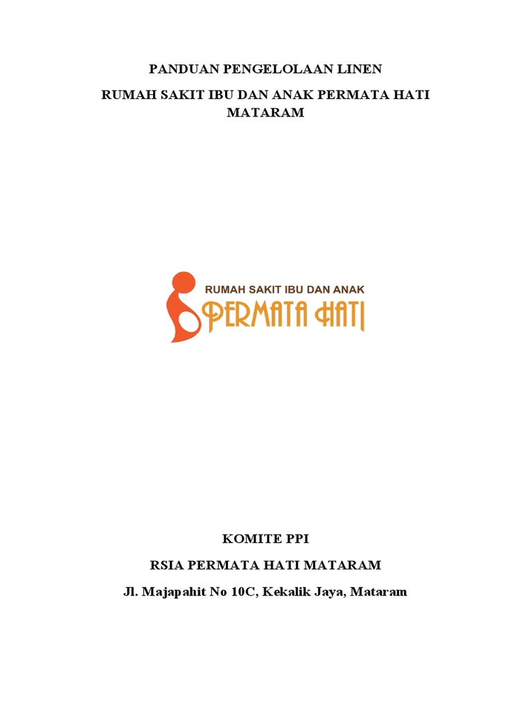 Pengelolaan Linen Rumah Sakit yang Efektif | PDF