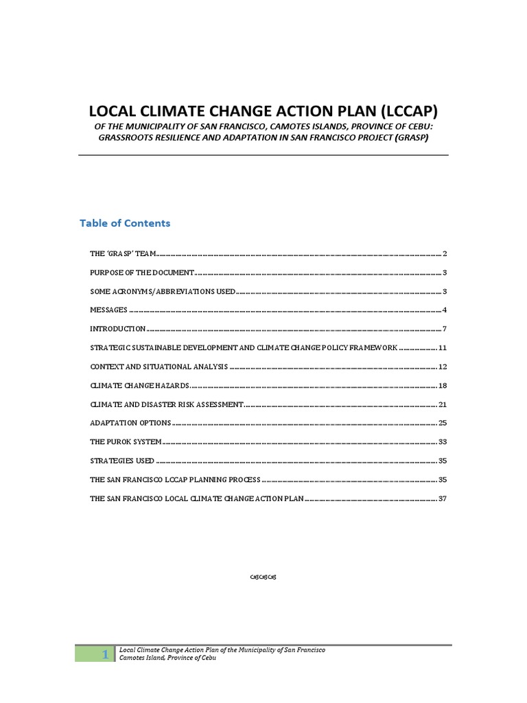 LCCAP SANFRAN DRAFT - fINAL 3 | PDF | Disaster Risk Reduction | Natural ...