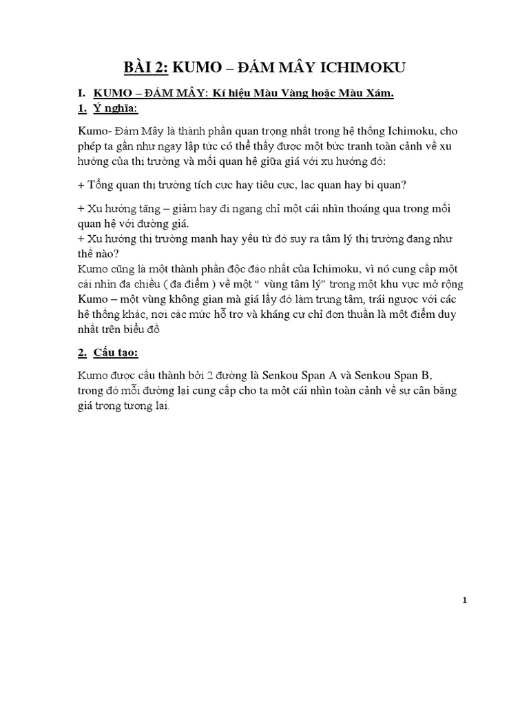 Bài 2 KUMO - Mây | PDF