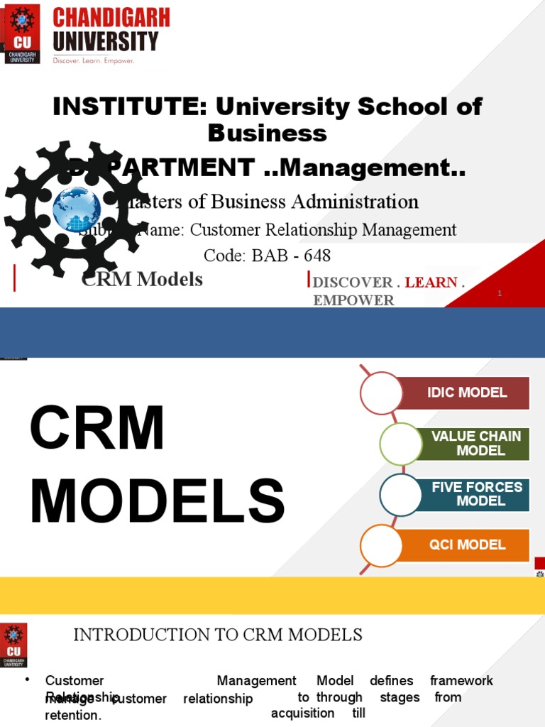 CRM - Models - QCI Model of CRM | PDF | Customer Relationship ...