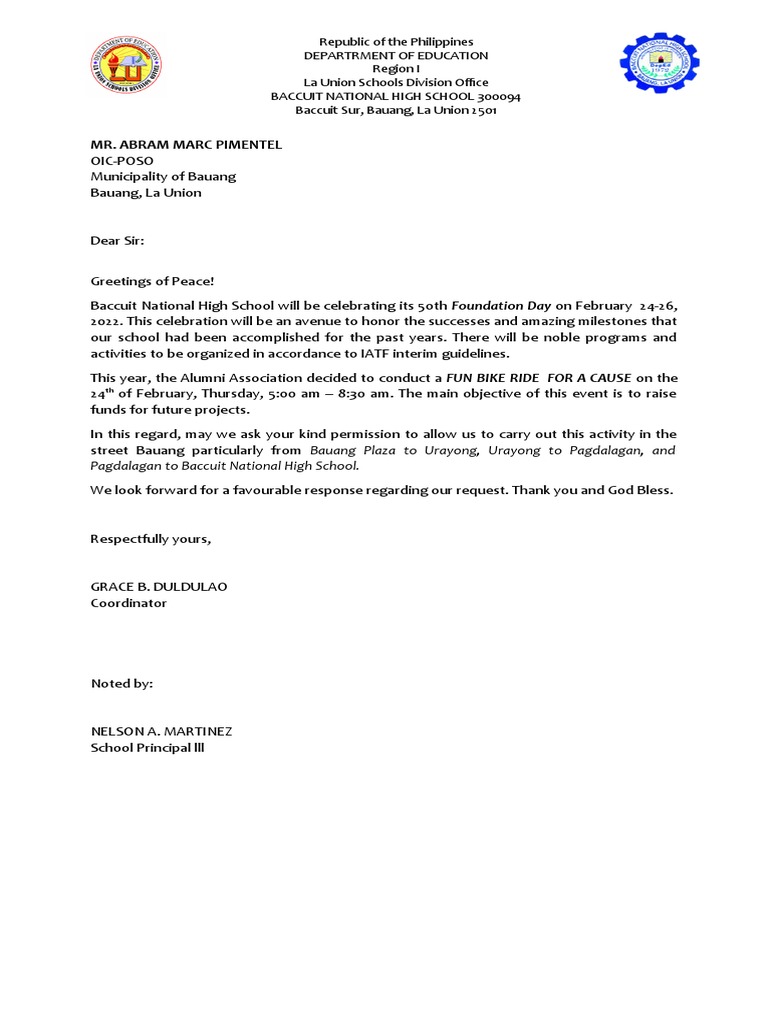 Letter For Mayor | PDF