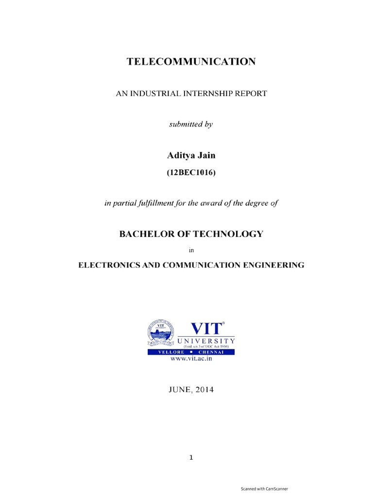 BSNL Internship Report - Compress | PDF