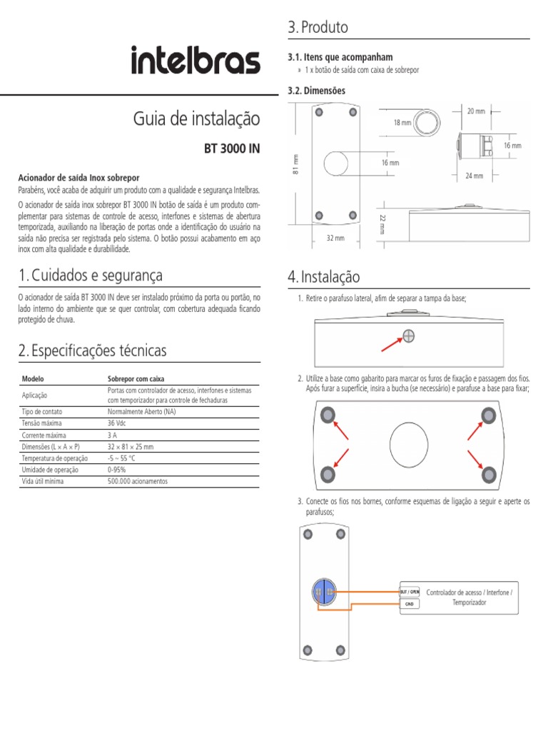 Guia de Instalacao BT 3000 INv2 | PDF | Rede de computadores