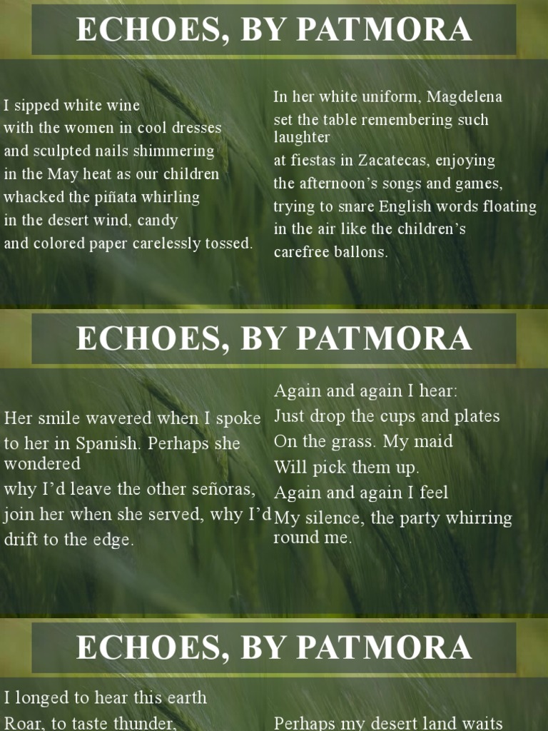 Echoes, | PDF