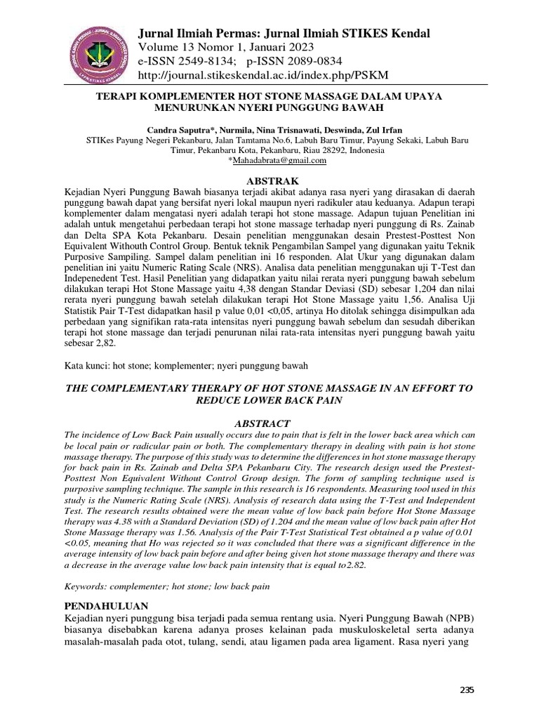 Endan Rusdan - Terapi Komplementer Massase | PDF
