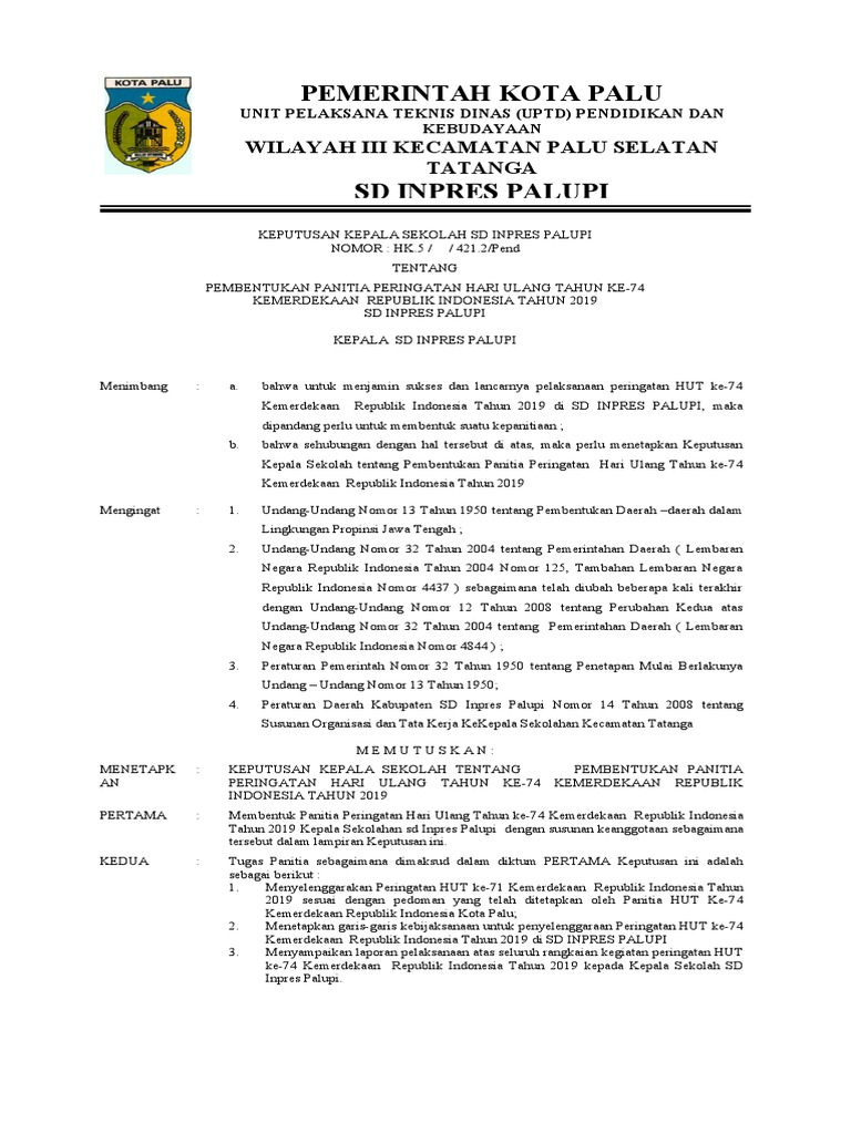 SK Panitia Lomba 17 Agustus | PDF