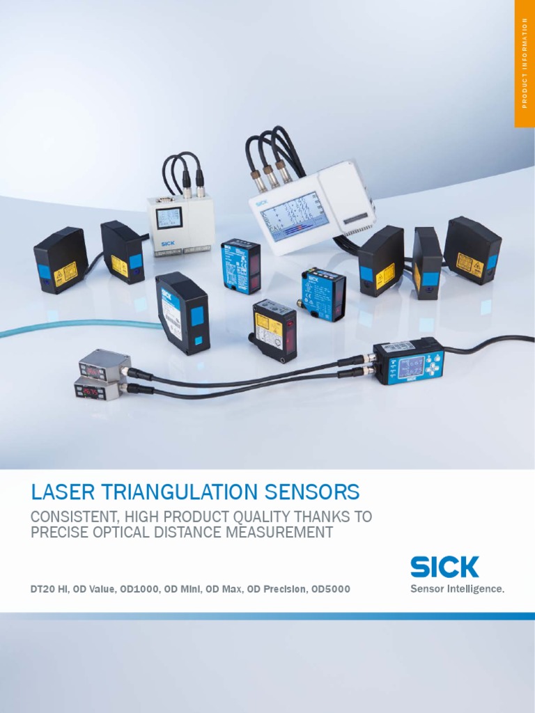 SICK Product Information Laser Triangulation Sensors dt20 Hi Od Value Od1000 Od Mini Od Max Od ...