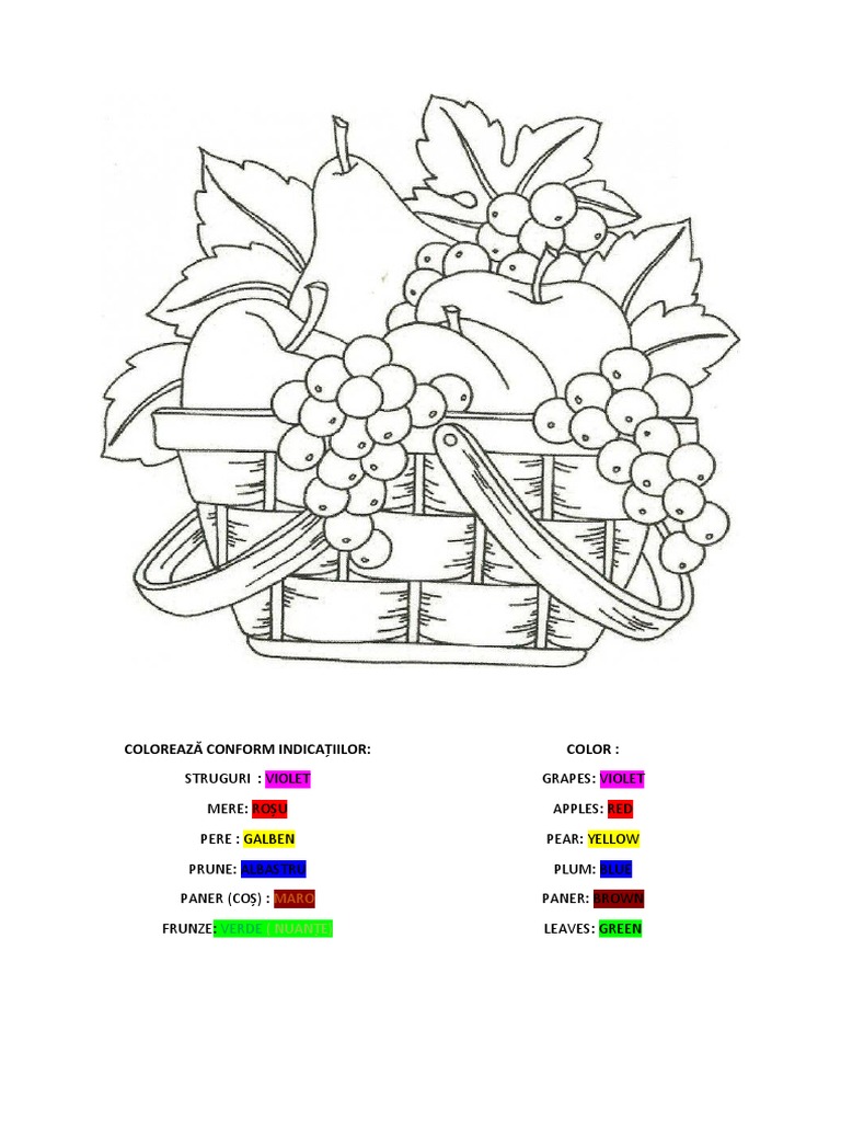 Coș Cu Fructe Coduri | PDF
